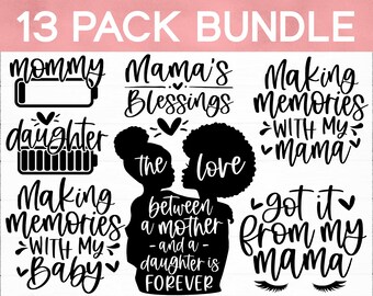 Mama SVG Bundle, Mommy and Me SVG, Mom Life Svg, Mini Me, Girl Mama Svg ...