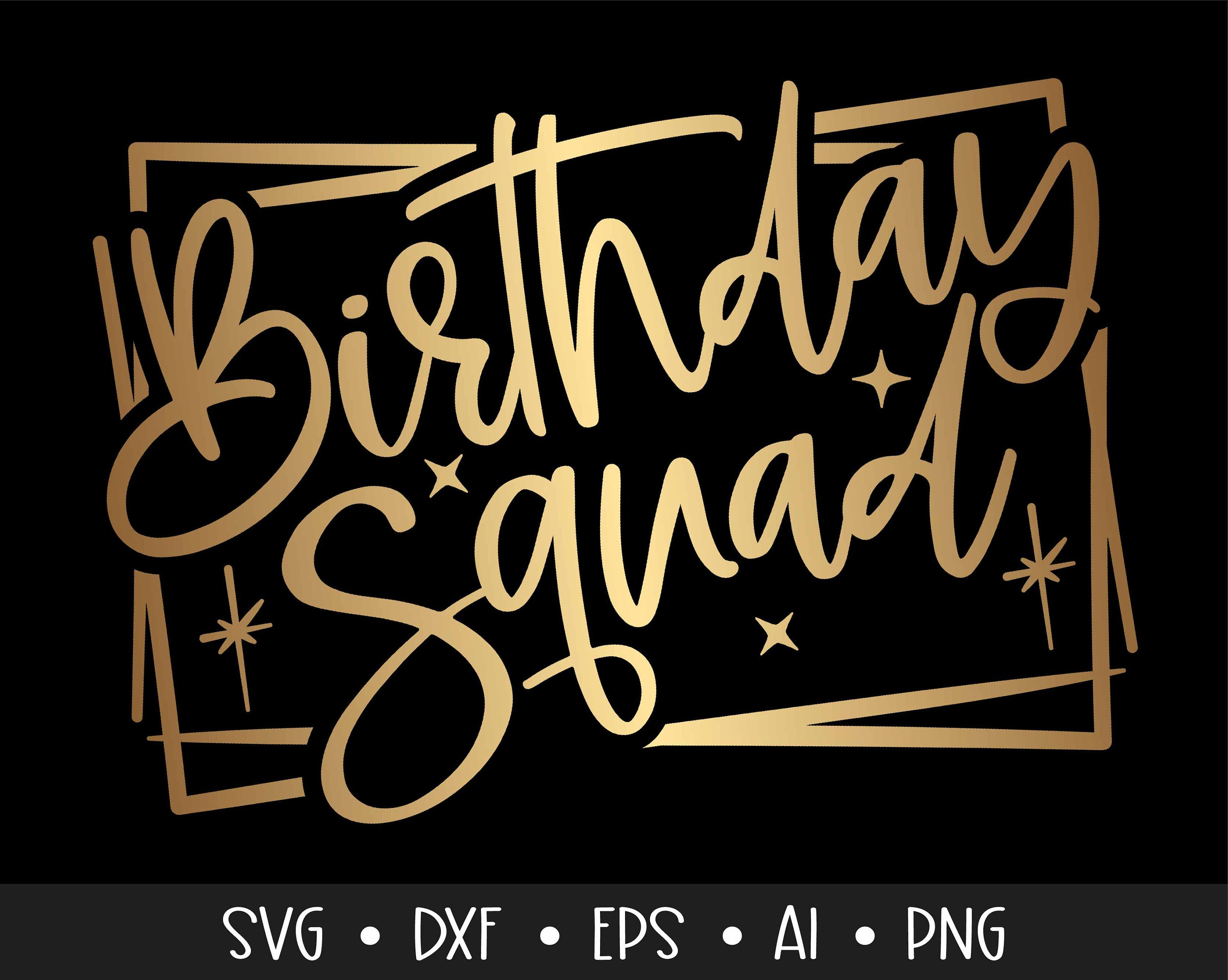 Birthday Squad Svg Birthday Svg Birthday Saying Svg - Etsy Canada