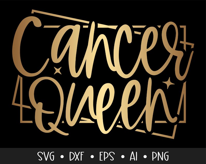 Cancer Queen Svg Zodiac Svg Horoscope Svg Birthday Queen | Etsy