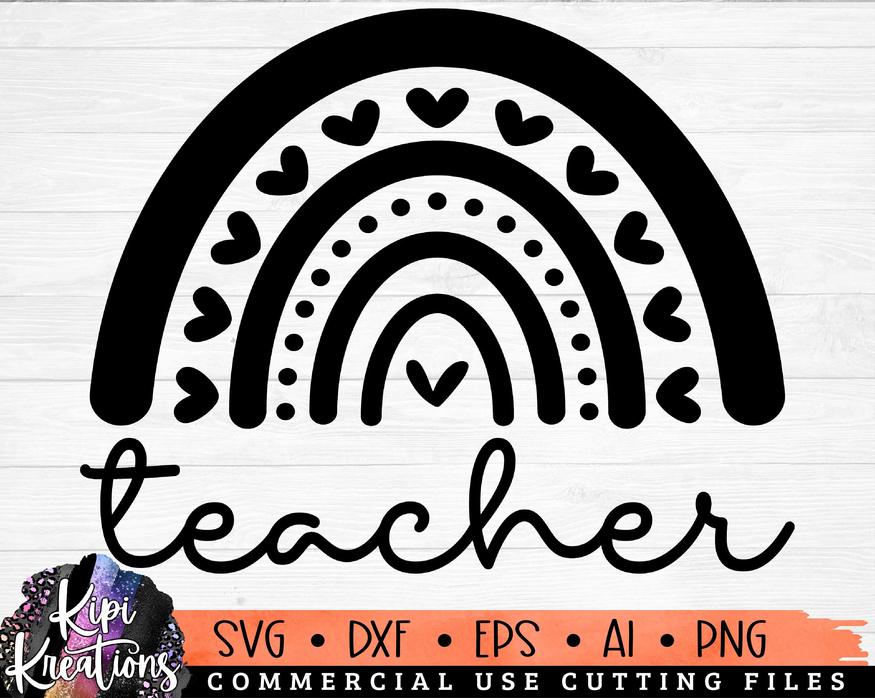 Teacher Rainbow Svg Teacher Life Svg Funny Teacher SVG - Etsy