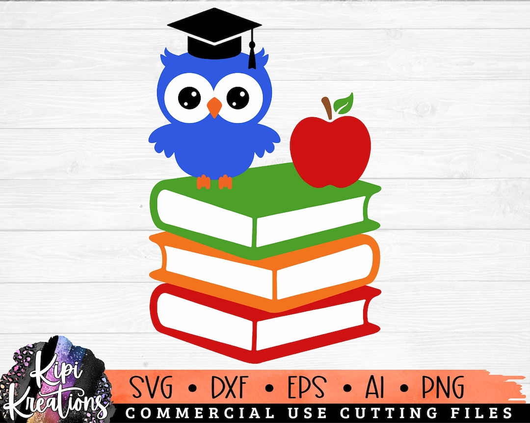 Books Owl Svg, Teacher SVG, Teacher Clipart Svg, Teacher Svg, Teach Svg ...