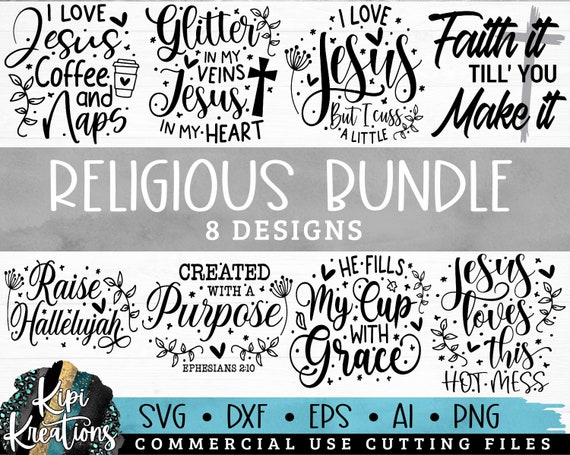 Religious Bundle SVG Christian Svg Designs Faith Svg Pray - Etsy