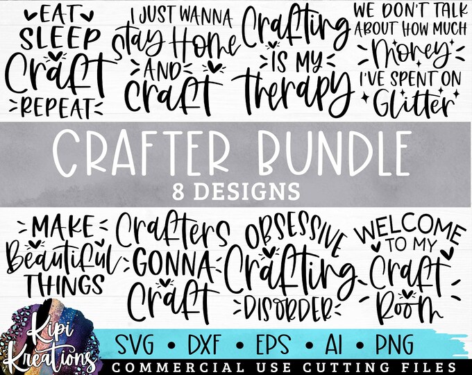 Crafter SVG Bundle Crafting SVG Crafting Shirt Svg Crafters - Etsy