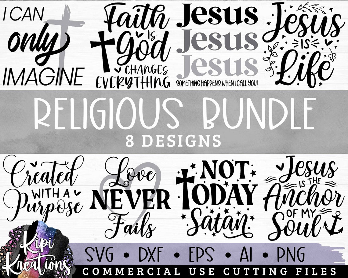 Religious Bundle SVG Christian Svg Designs Faith Svg Pray | Etsy