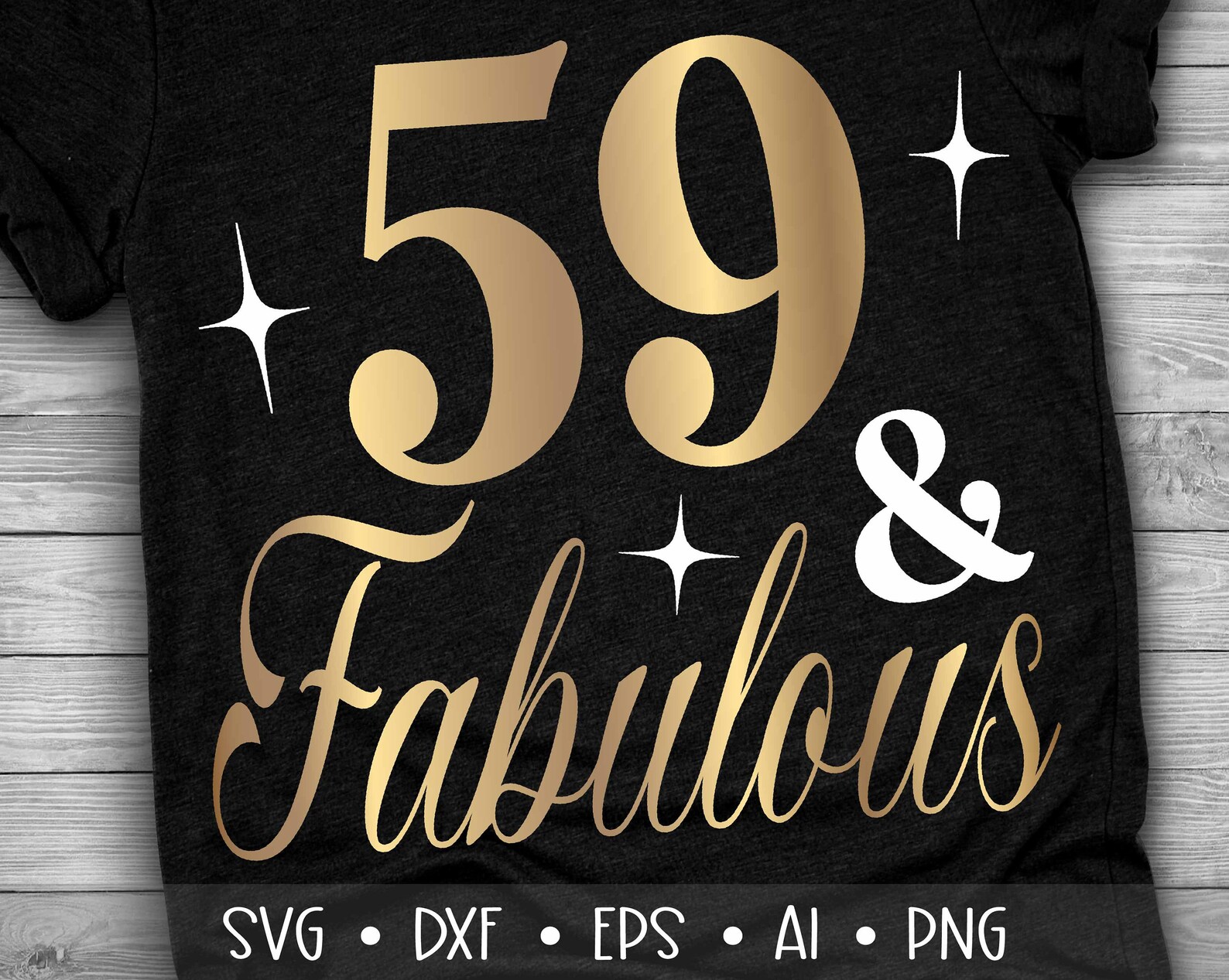 59 and Fabulous Svg Fifty Nine and Fabulous Svg Birthday | Etsy