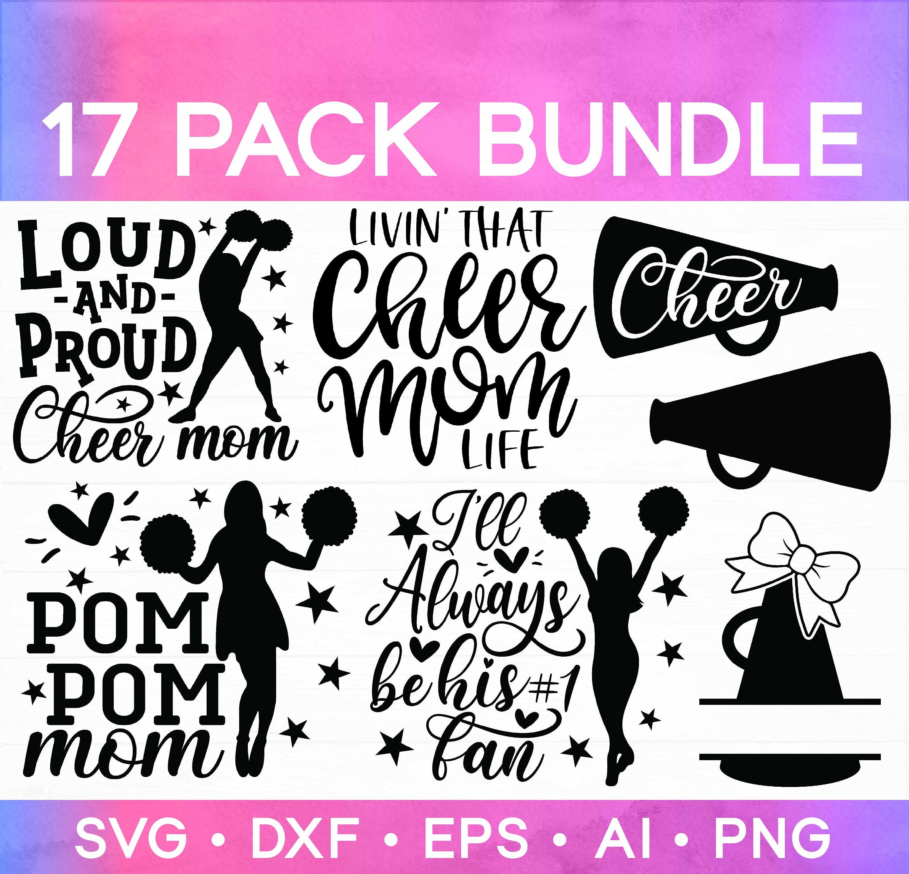 Cheer SVG Bundle Cheerleading SVG Cheerleader Svg Megaphone - Etsy