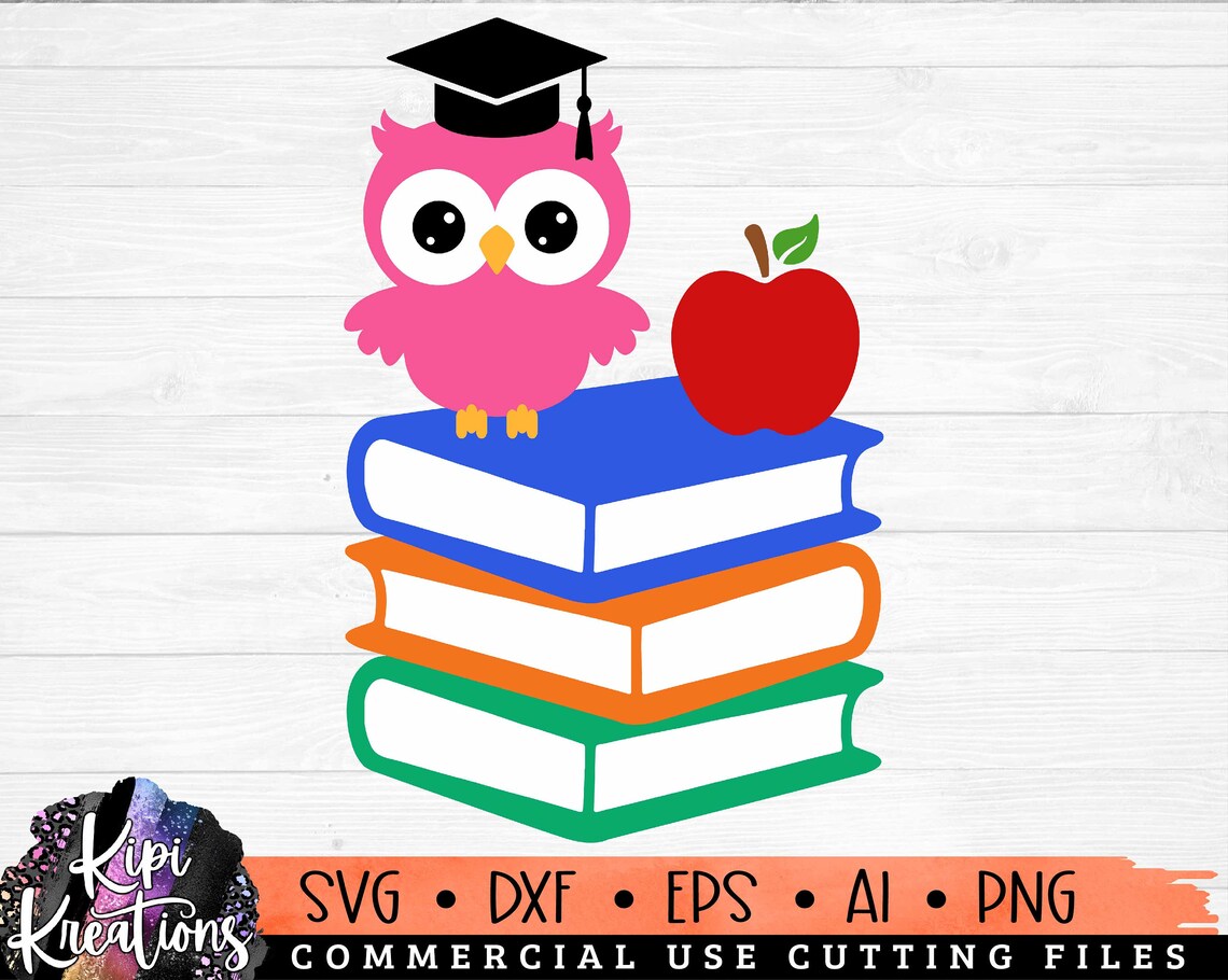 Books Owl Svg Teacher SVG Teacher Clipart Svg Teacher Svg - Etsy