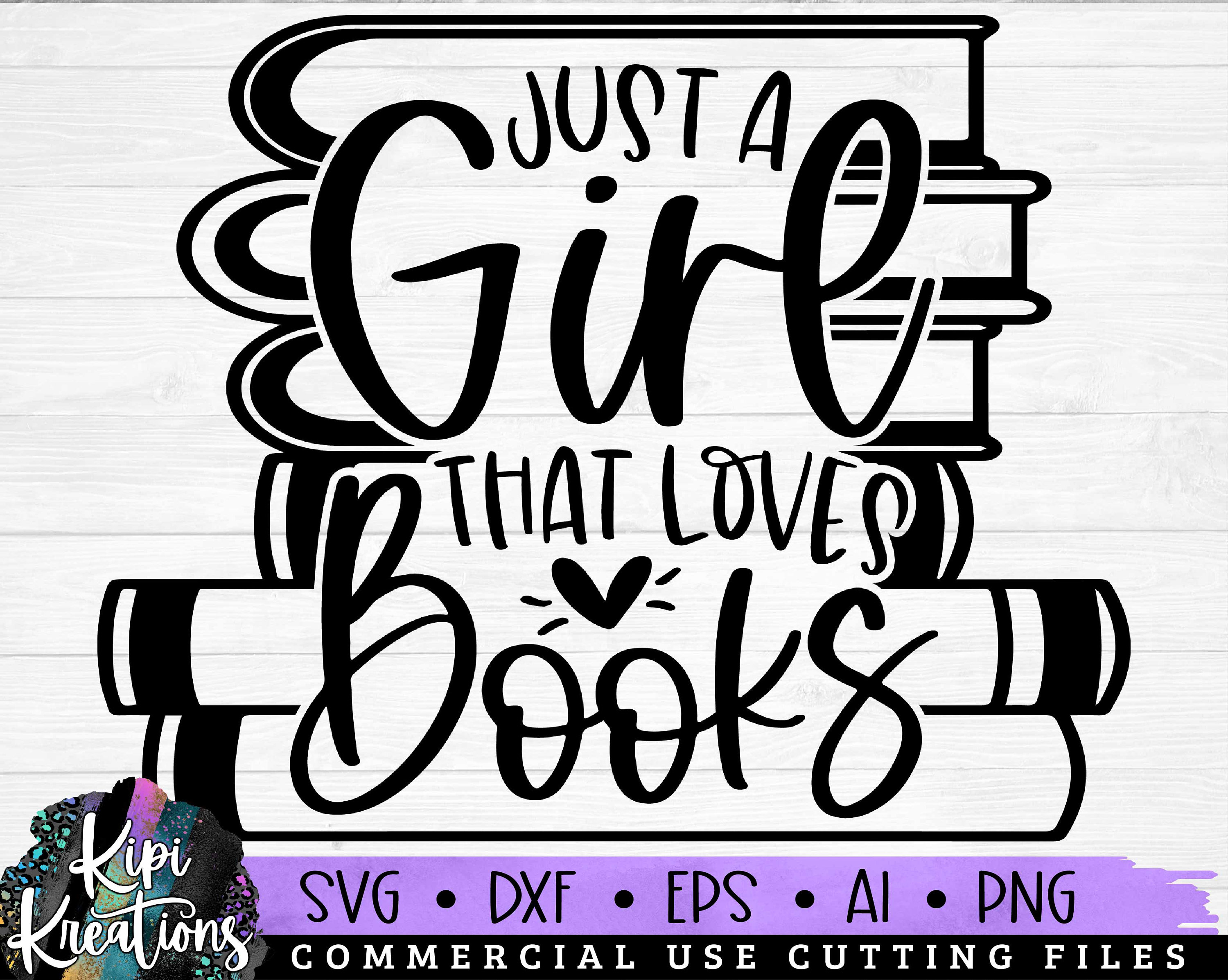 Just a Girl That Loves Books SVG Book Svg Reading Svg Book - Etsy Australia