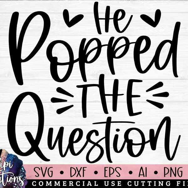 He Popped the Question - Etsy