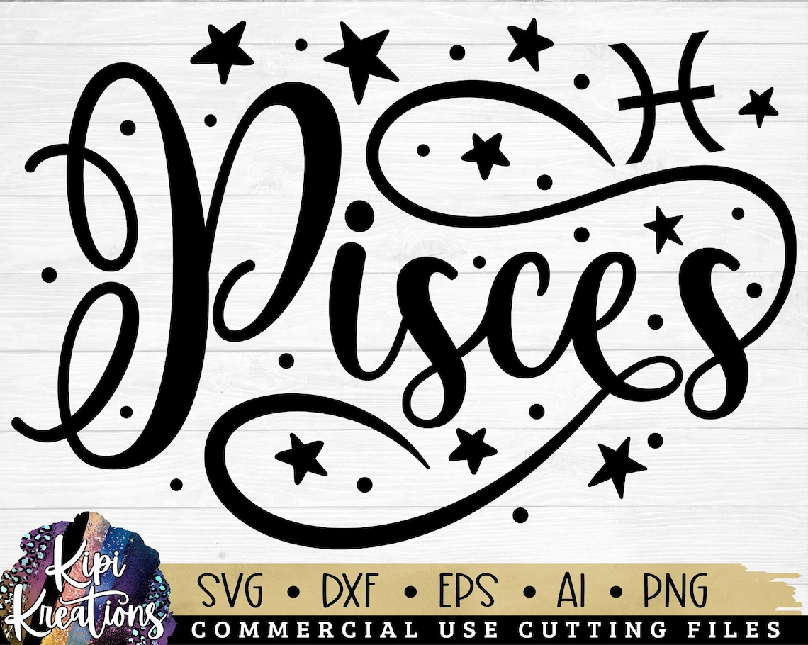 Pisces SVG Zodiac SVG Horoscope Svg Astrology Signs Svg - Etsy