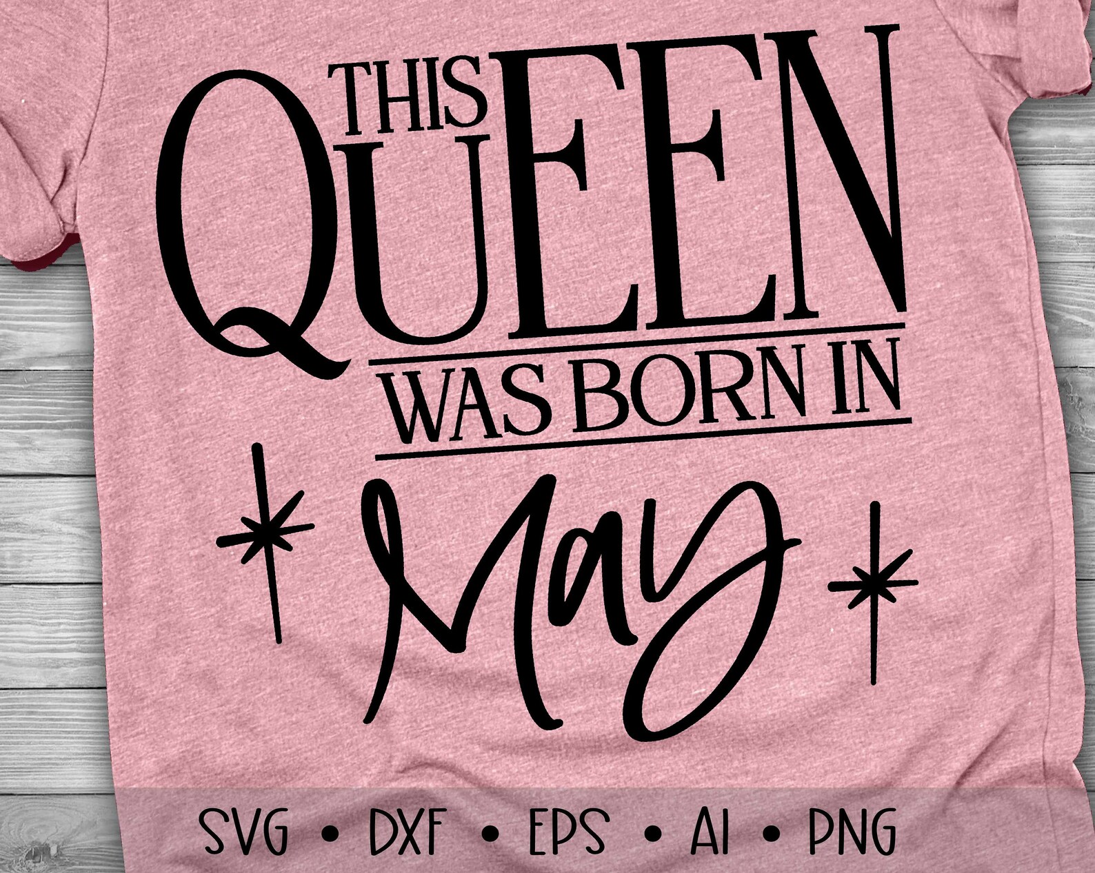 This Queen Was Born in May Svg Birthday Svg May Queen Svg - Etsy