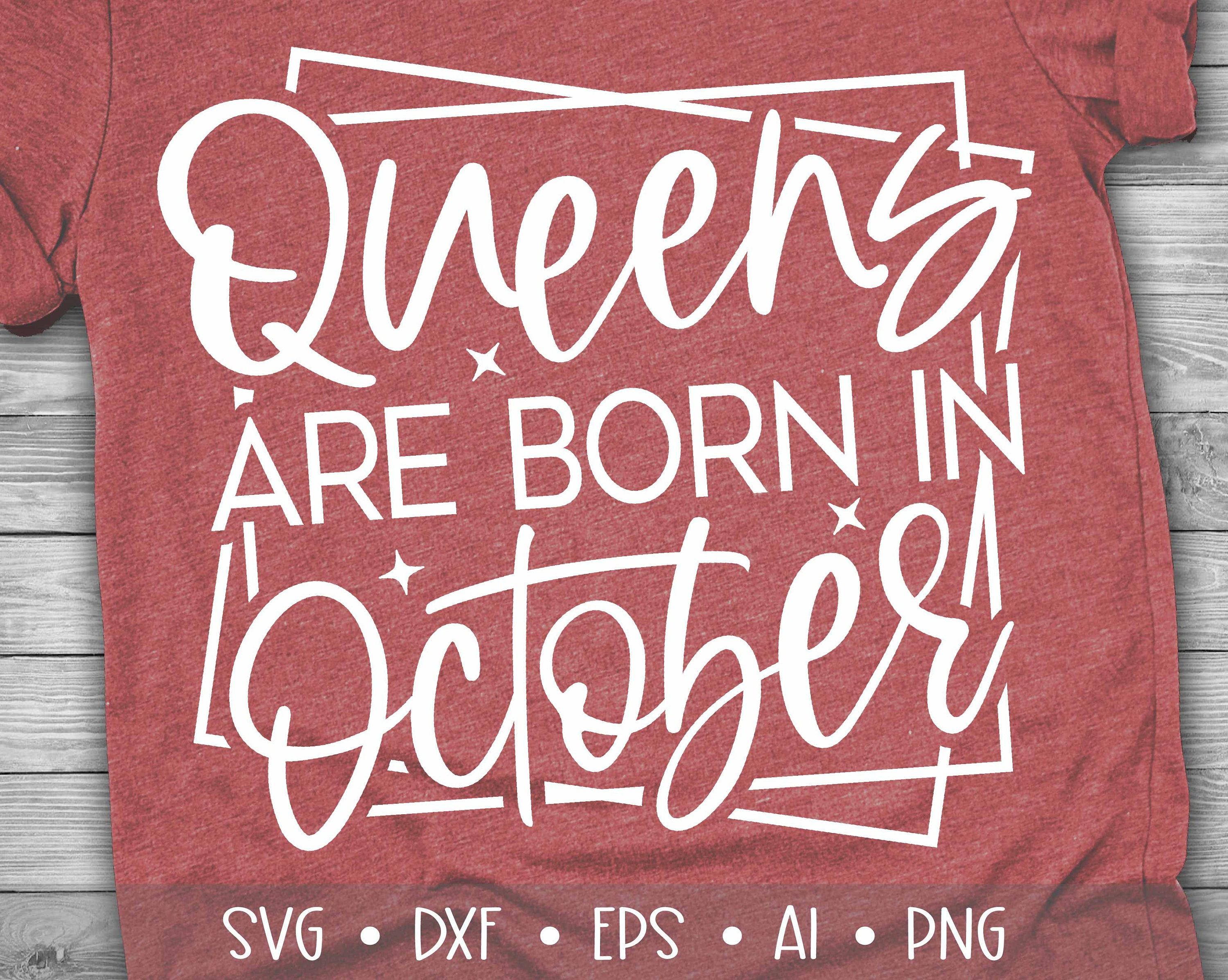 Queens Are Born in October Svg Birthday Svg October Queen - Etsy