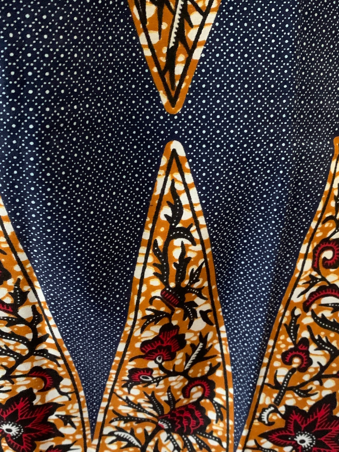 Ankara African Print Fabric, Authentic African Block Print Fabric by ...