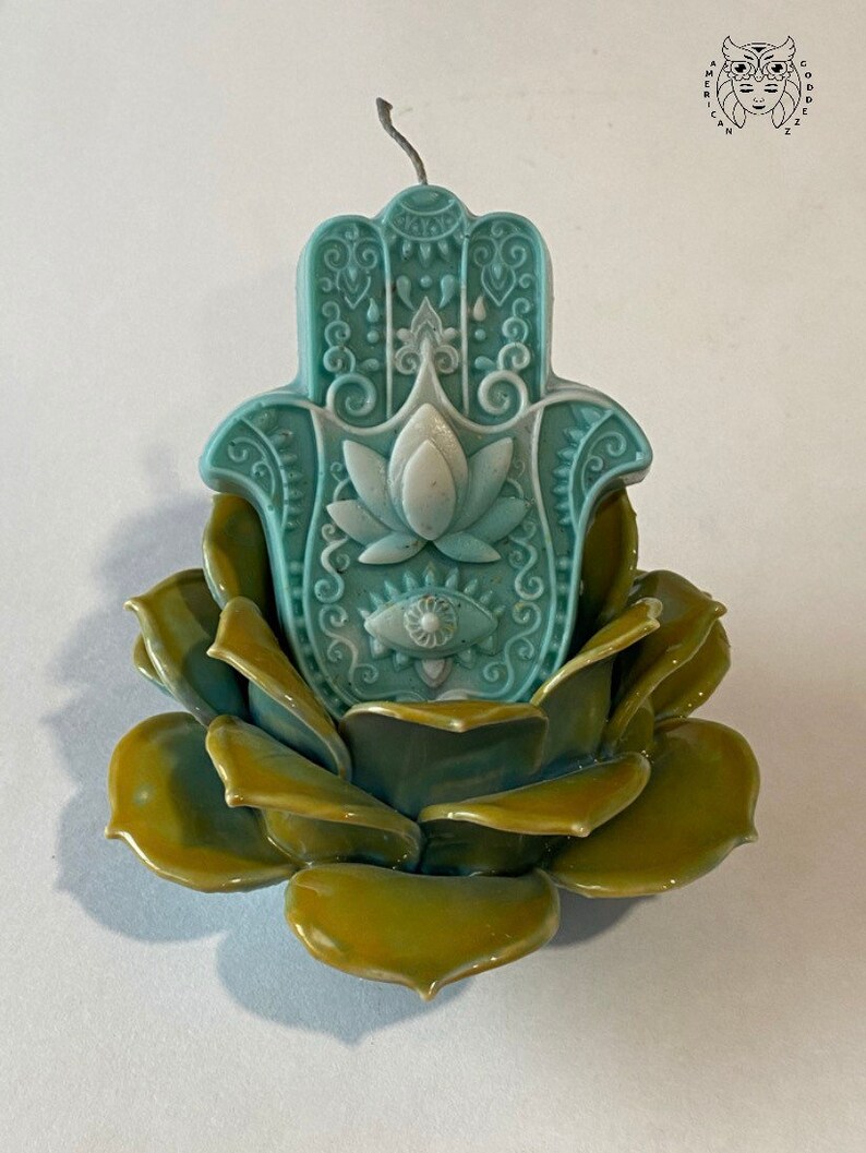 Hamsa Evil Eye Scented Candle - Etsy
