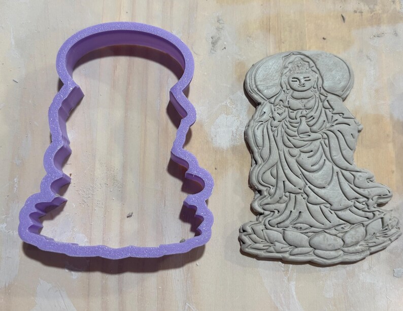 Kwan Yin Cookie Cutter and Embosser Set | Spiritual Guanyin Stamp for ...