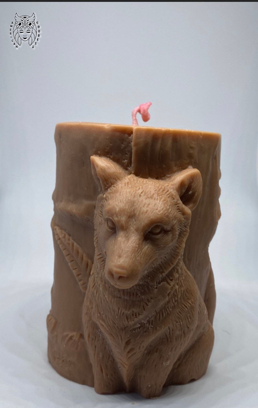 Wolf Pillar Scented Candle - Etsy