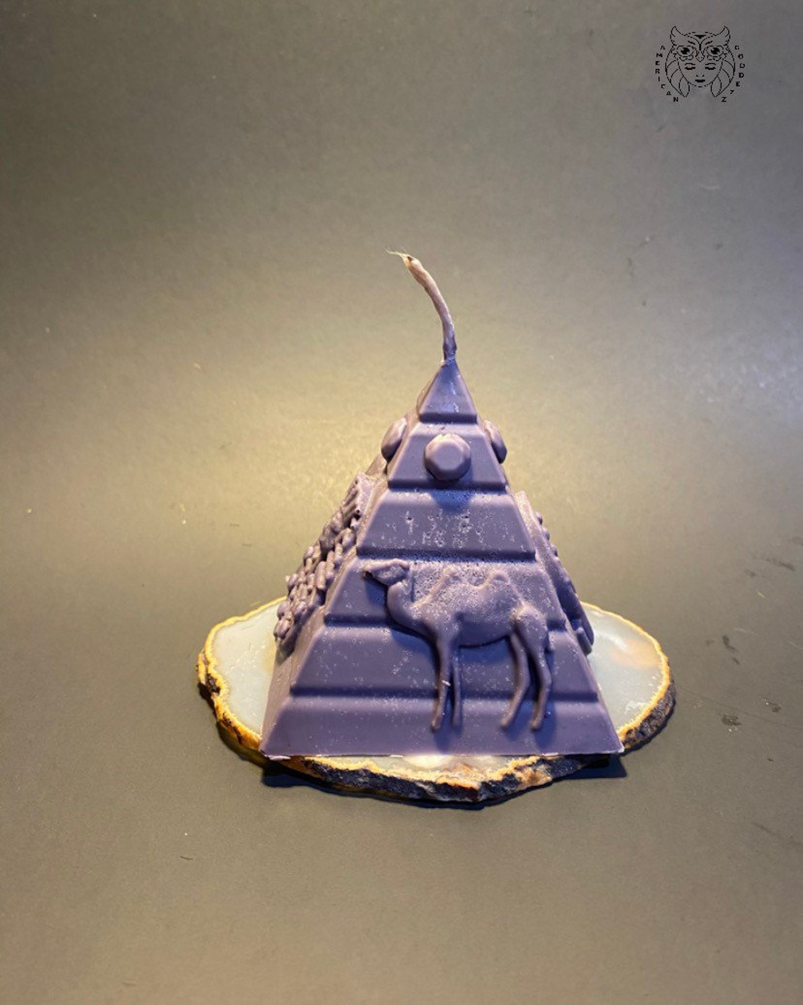 Pharaoh Pyramid Scented Candle / Egyptian Goddess Art / - Etsy