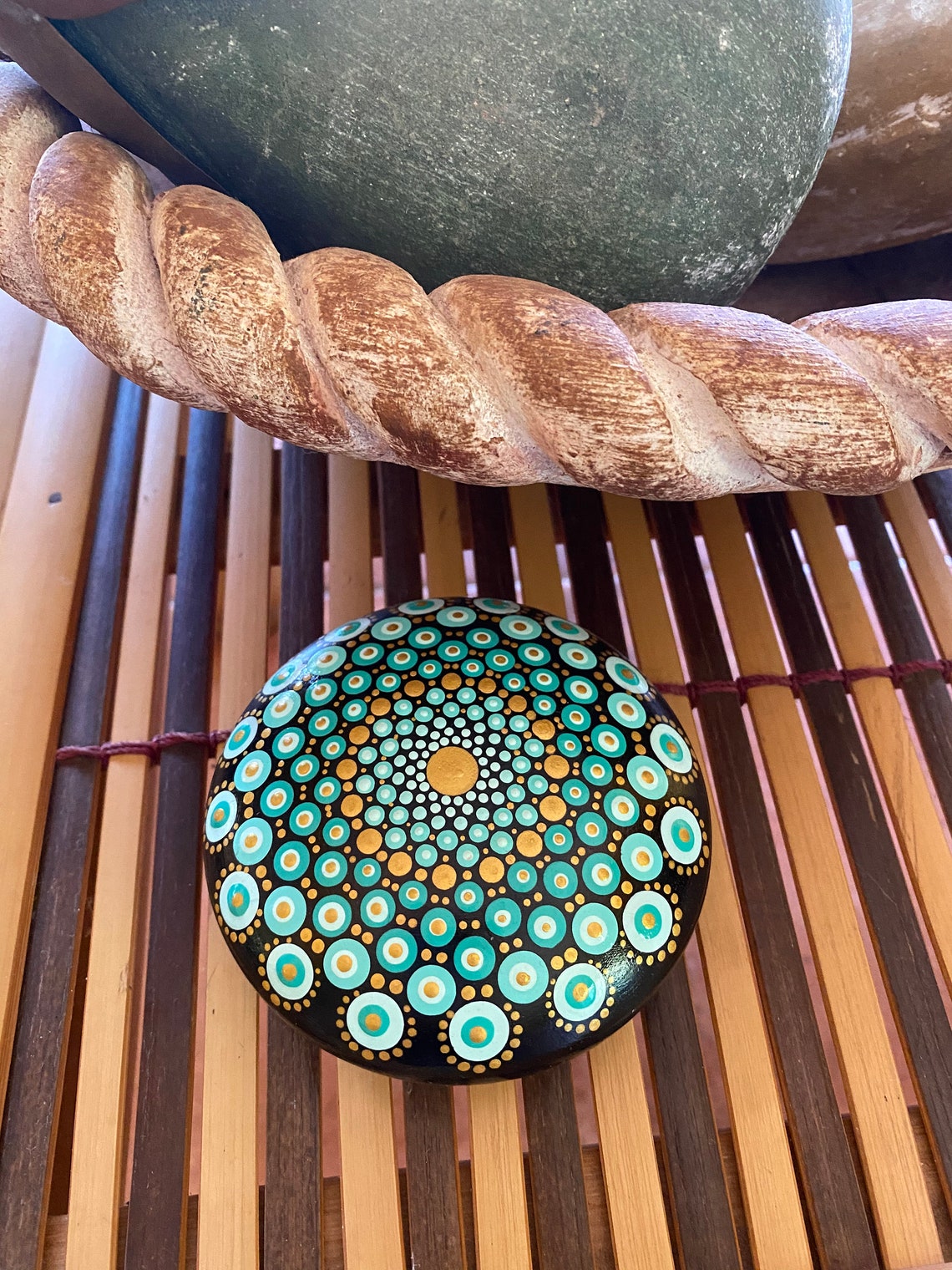 Mandala Rock Perfect Gift - Etsy