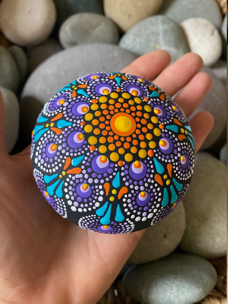 Mandala Rock Perfect Gift - Etsy