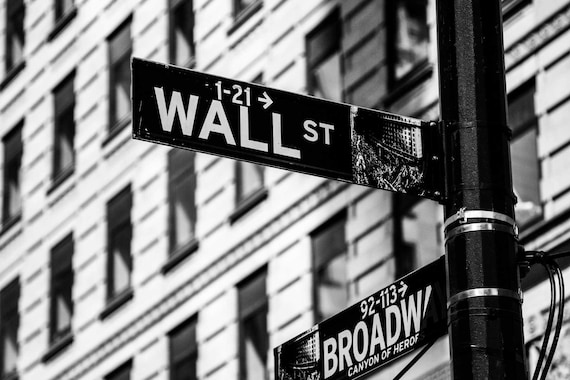 Wall Street Photography NYC Photo wall Street X | Etsy