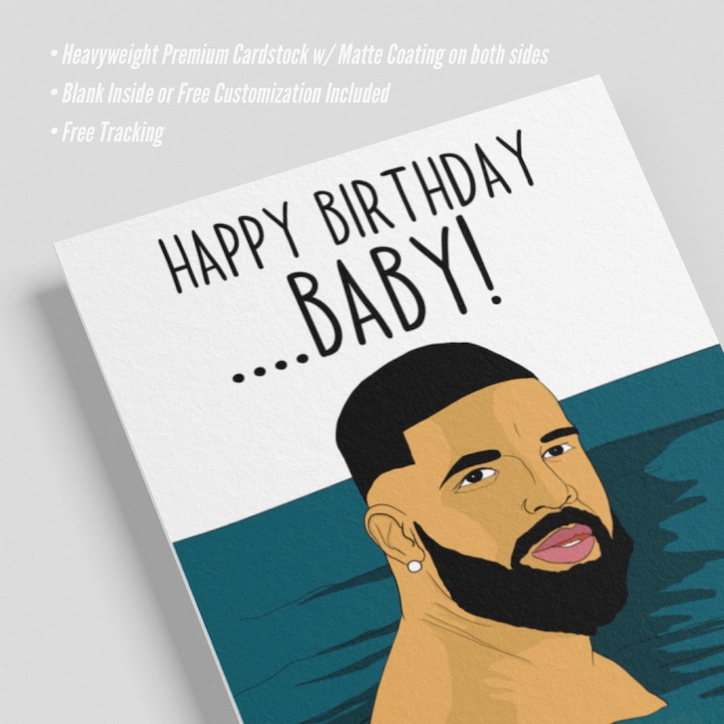 Hip-hop Birthday Card Funny Birthday Card for Her or Him - Etsy