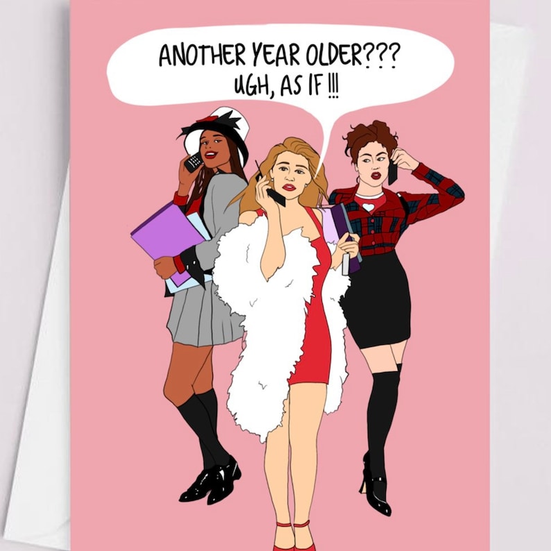 90s Themed Birthday Card 90s Movies Funny Happy Birthday - Etsy