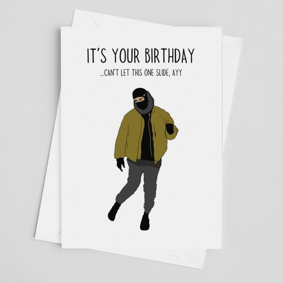 Hip-Hop Birthday Card for Him or Her Funny Customized Happy | Etsy