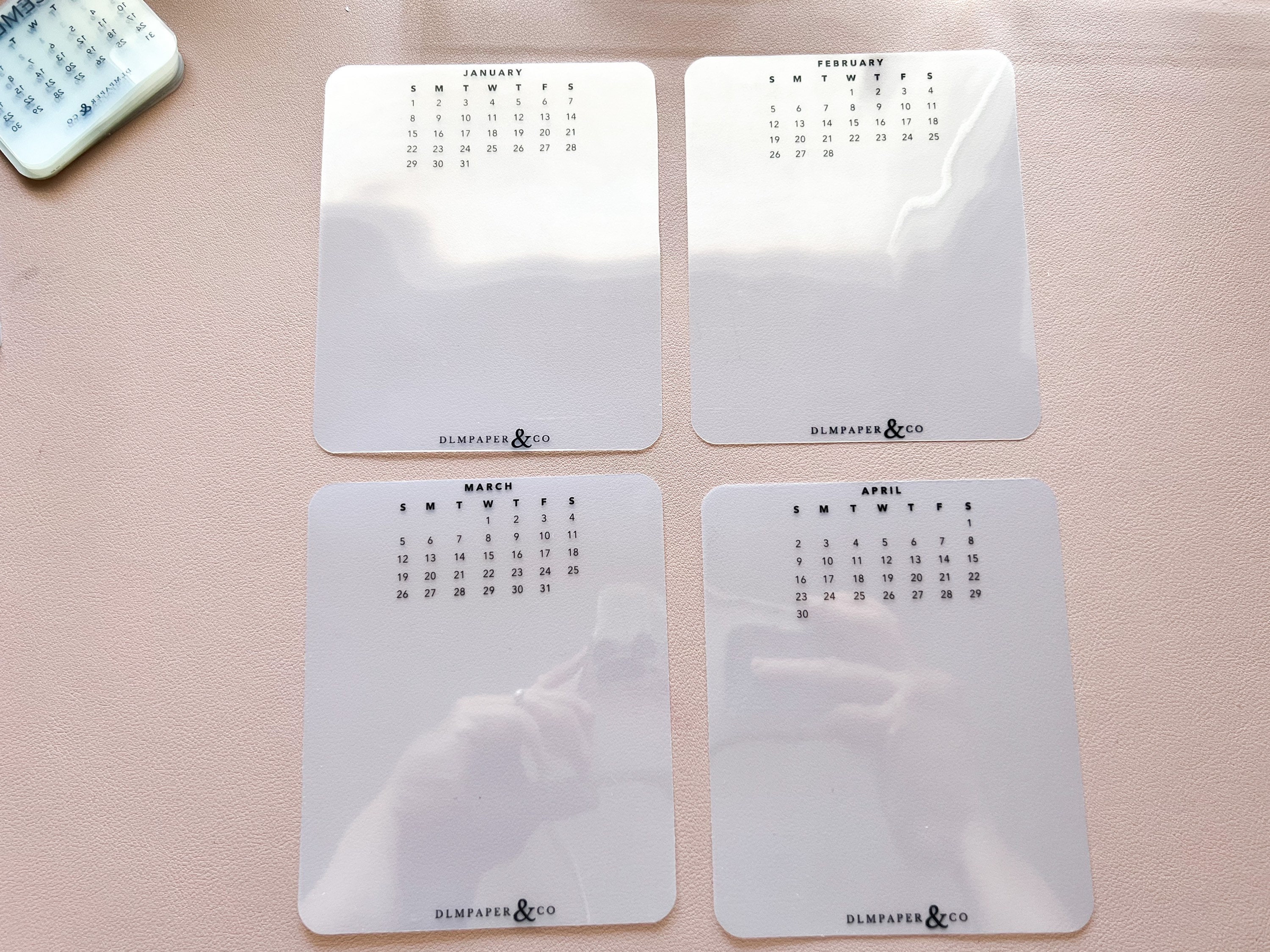 Clear Task Sticky Note Card Holder With Calendar - Etsy