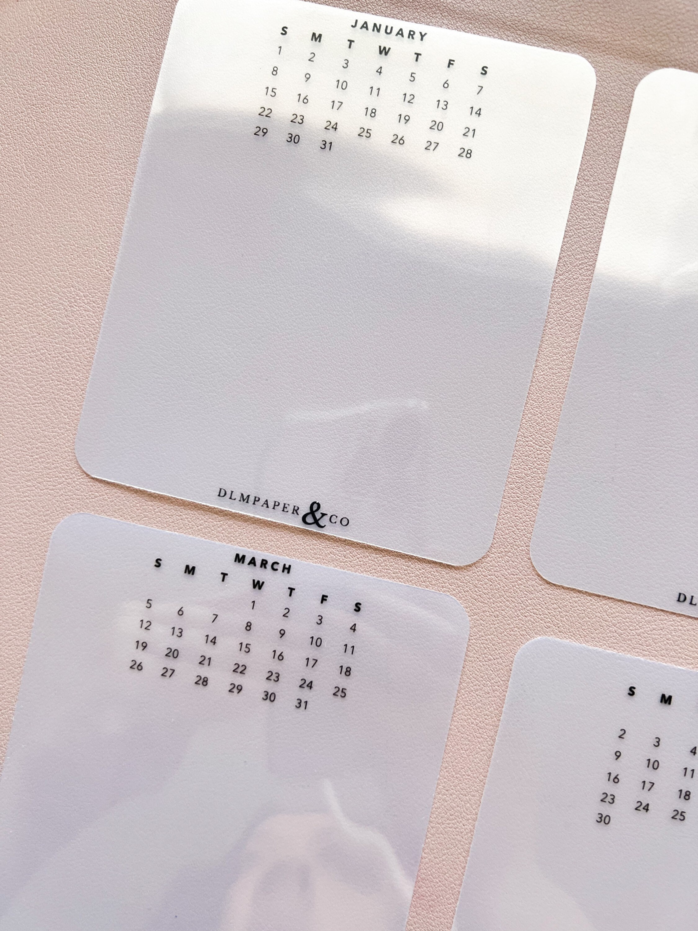 Clear Task Sticky Note Card Holder With Calendar - Etsy