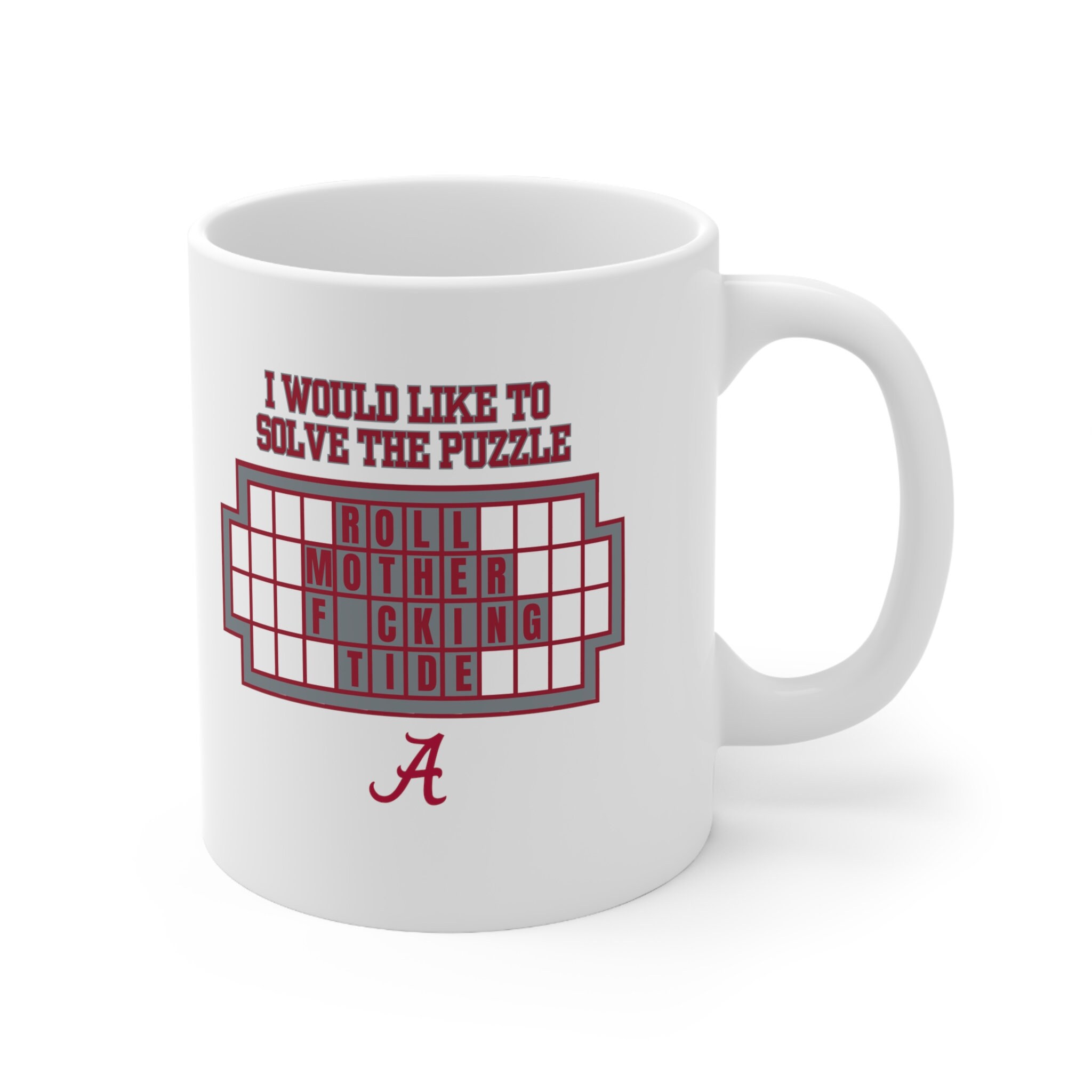 BAMA 11oz Ceramic Mug , Crimson Tide Football Coffee Cup, Alabama ...