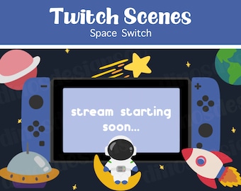 Animated Strawberry Switch Twitch Scenes Pack - Stream Starting, Be ...