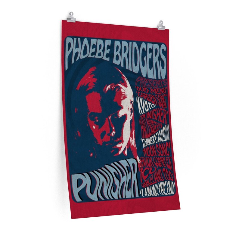 Phoebe Bridgers Punisher Retro Poster Phoebe Bridgers - Etsy