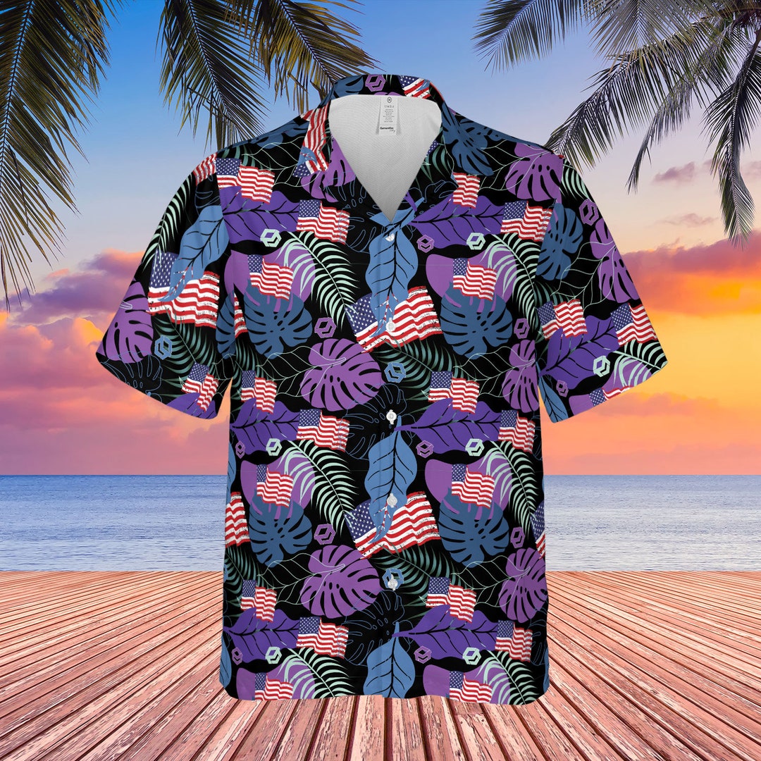 Psychedelic Tropicald Hawaiian Shirt, Hawaii Shirt, Casual Shirt, Short ...