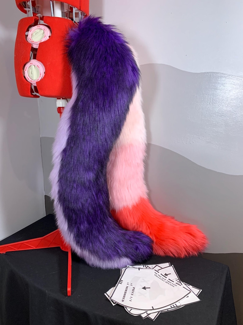 Fursuit Tail Pattern - Large Floor Dragger Dragon/reptile *DIGITAL FILE ...