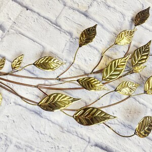Vintage Copper Brass Leaf Wall Decor. FALL Autumn Antique Oak Tree ...