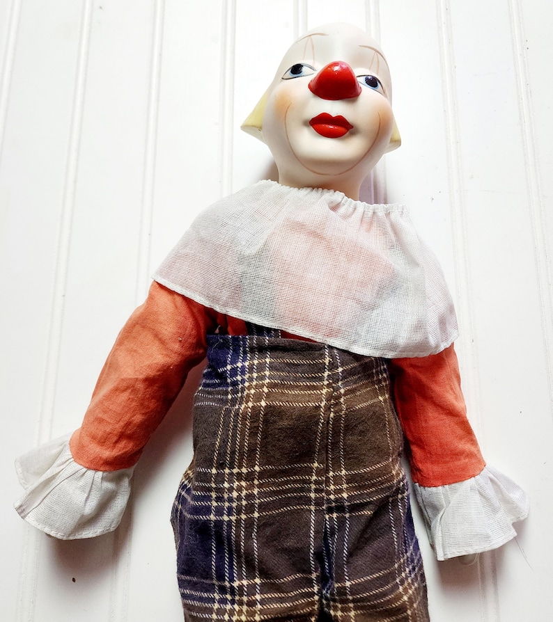 Vintage Clown Doll, Porcelain Collectible Dolls Keepsakes Gifts Clown ...