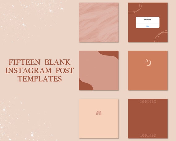 Instagram Templates Social Media Posts 15 Blank Instagram Post ...