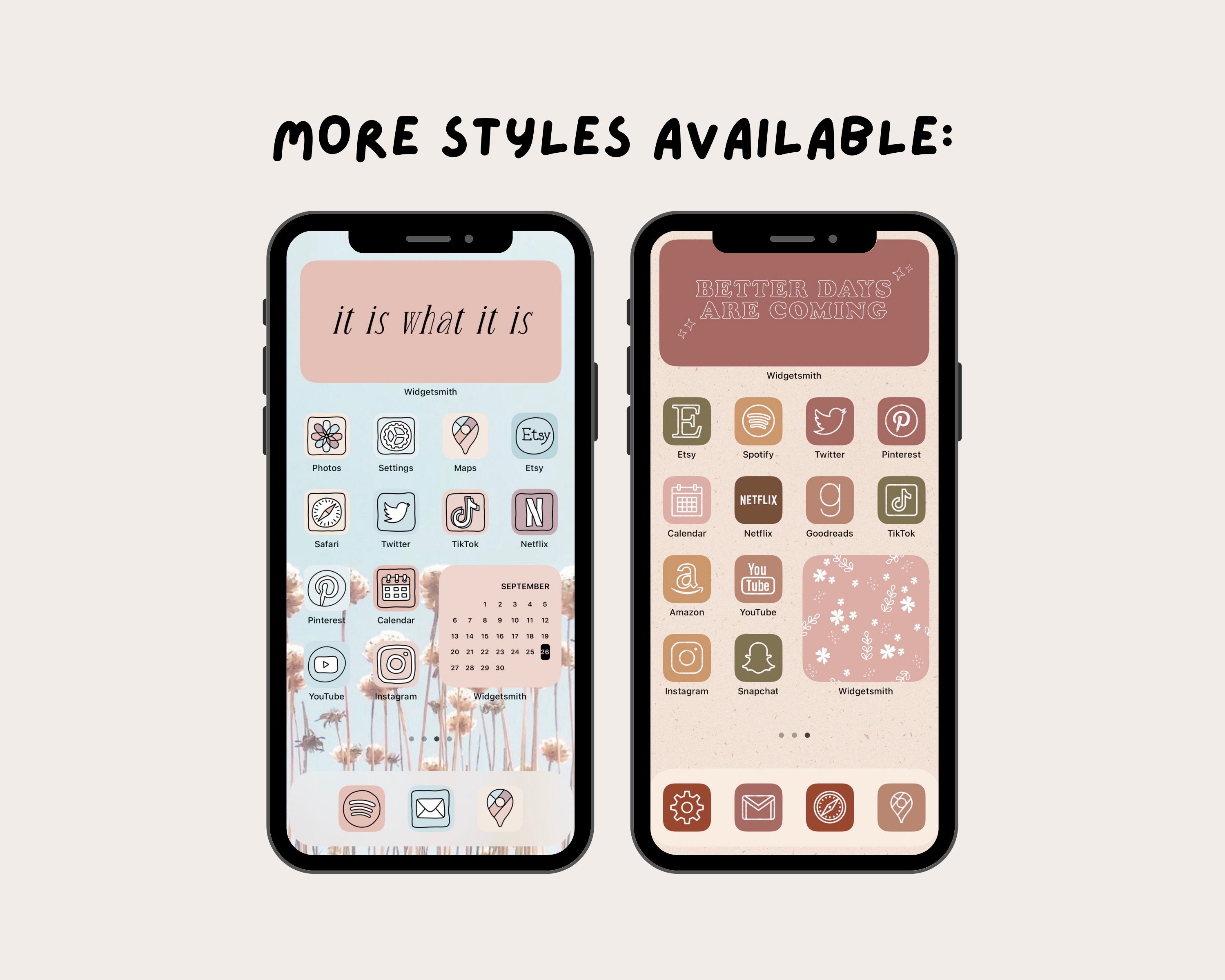 Fall/holiday Themed Ios/android App Icons Ios14 Widget | Etsy