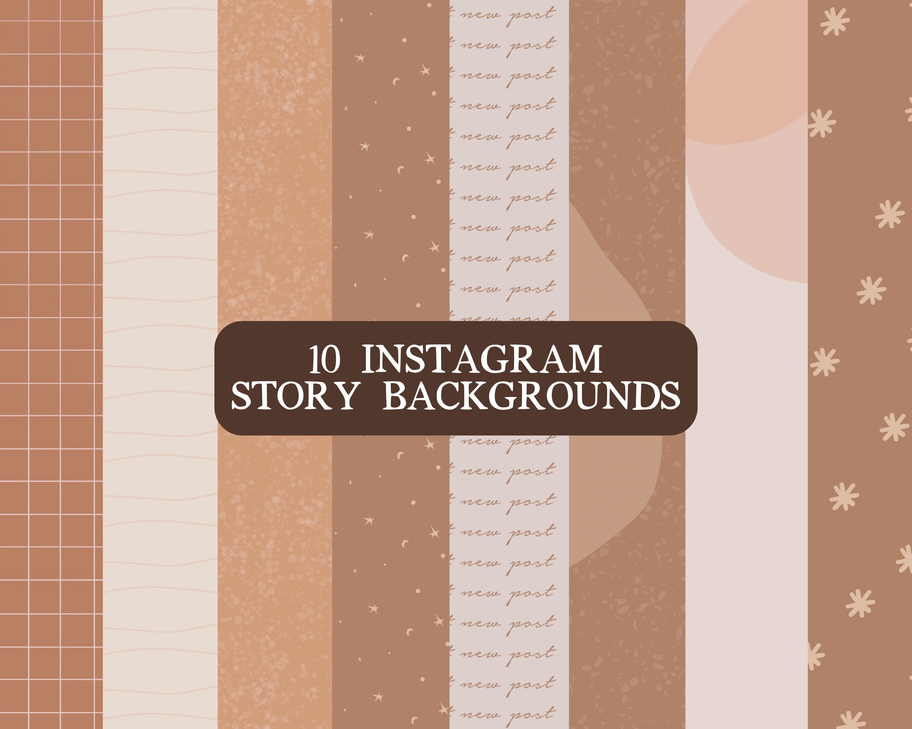 10 Instagram Story Backgrounds Instagram Templates Blank | Etsy