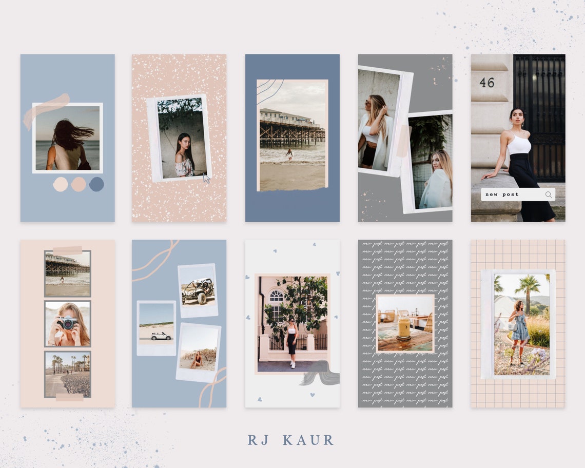 10 Instagram Story Templates Insta Stories Social Media - Etsy