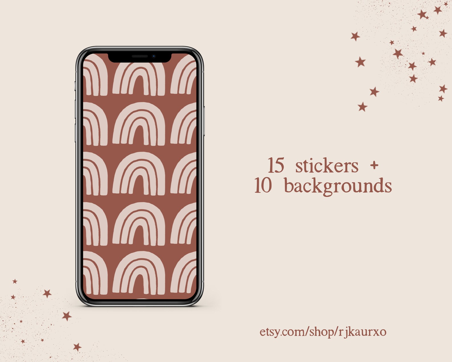 15 Instagram Story Stickers 10 Instagram Story Backgrounds PACK - Etsy