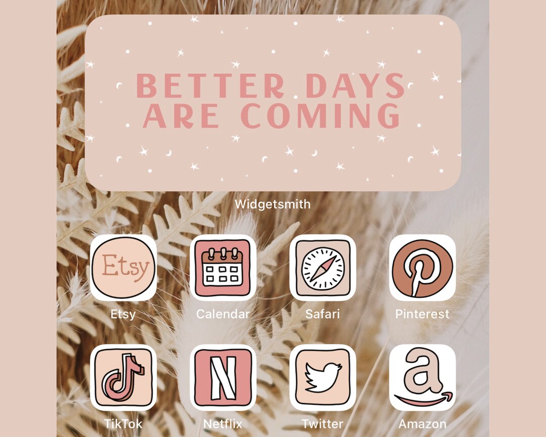 Doodle Ios14 + Android App Icons Widget Photos | Ios Widget Covers ...