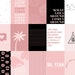 Good Vibes Collage Kit in Pink/black (40 Handmade Images!) - Etsy