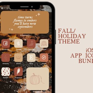 Fall/Holiday Themed iOS/Android App Icons iOS14 Widget | Etsy