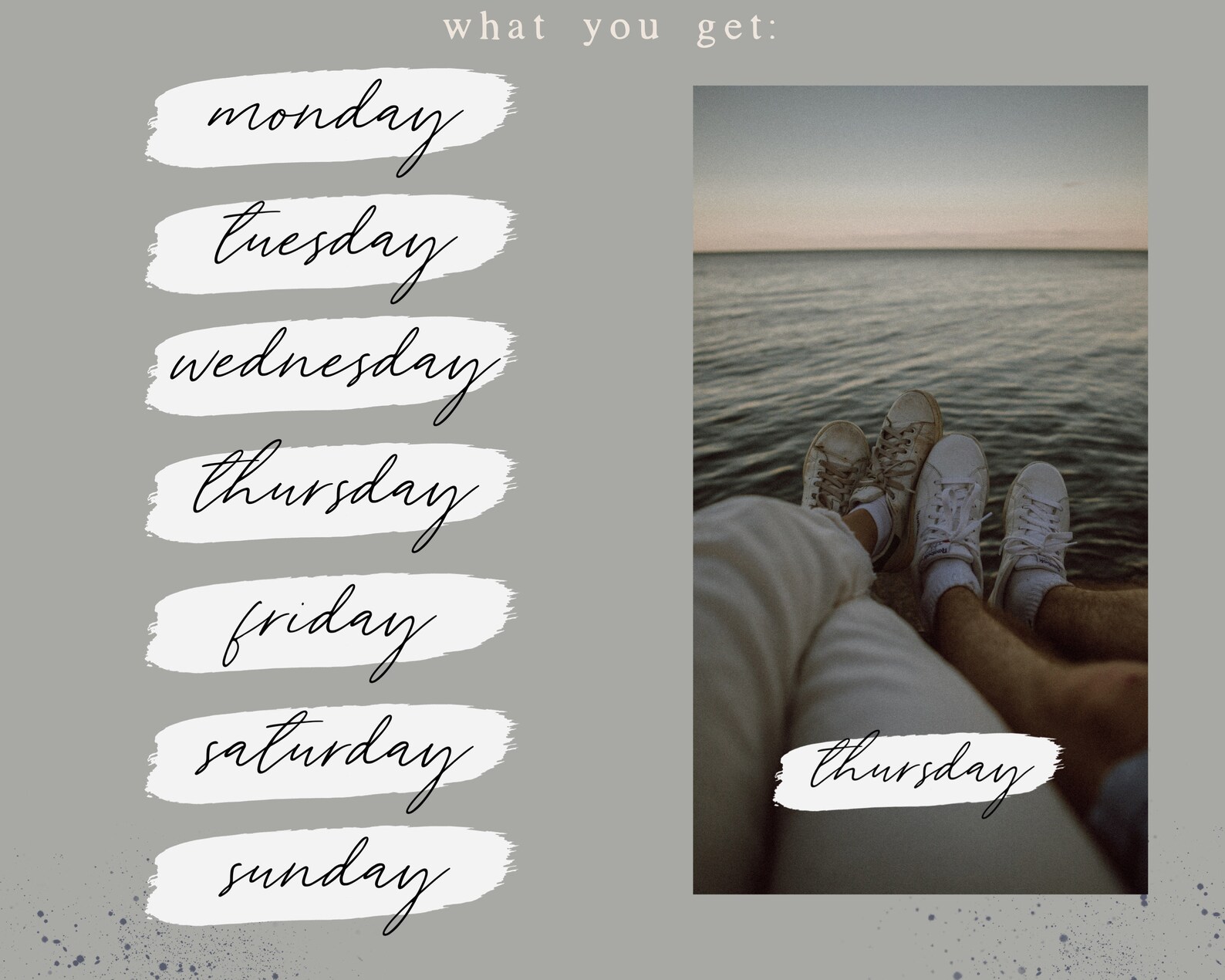 Days of Week PNG Stickers for Instagram Stories & Digital - Etsy