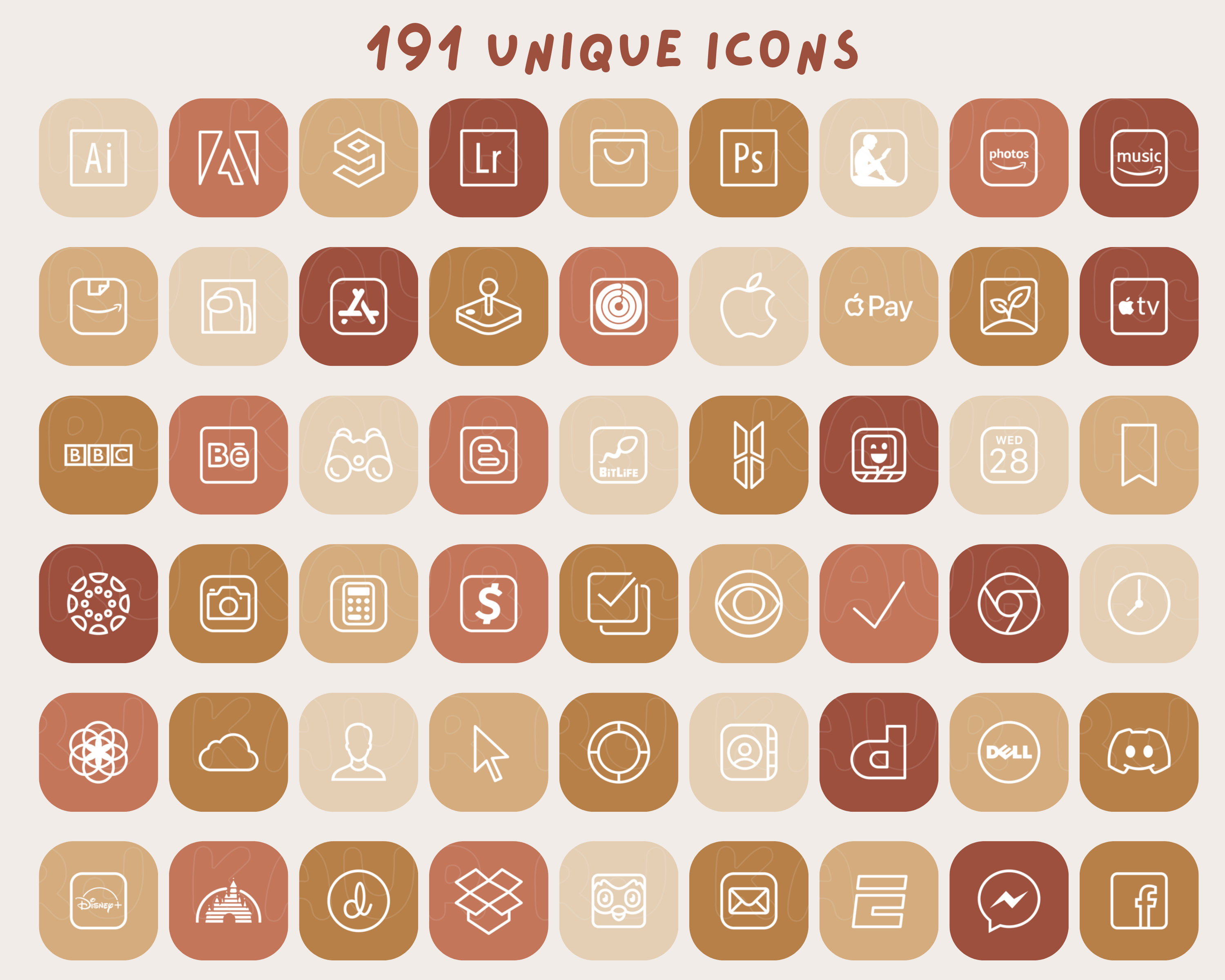 Fall/holiday Themed Ios/android App Icons Ios14 Widget | Etsy