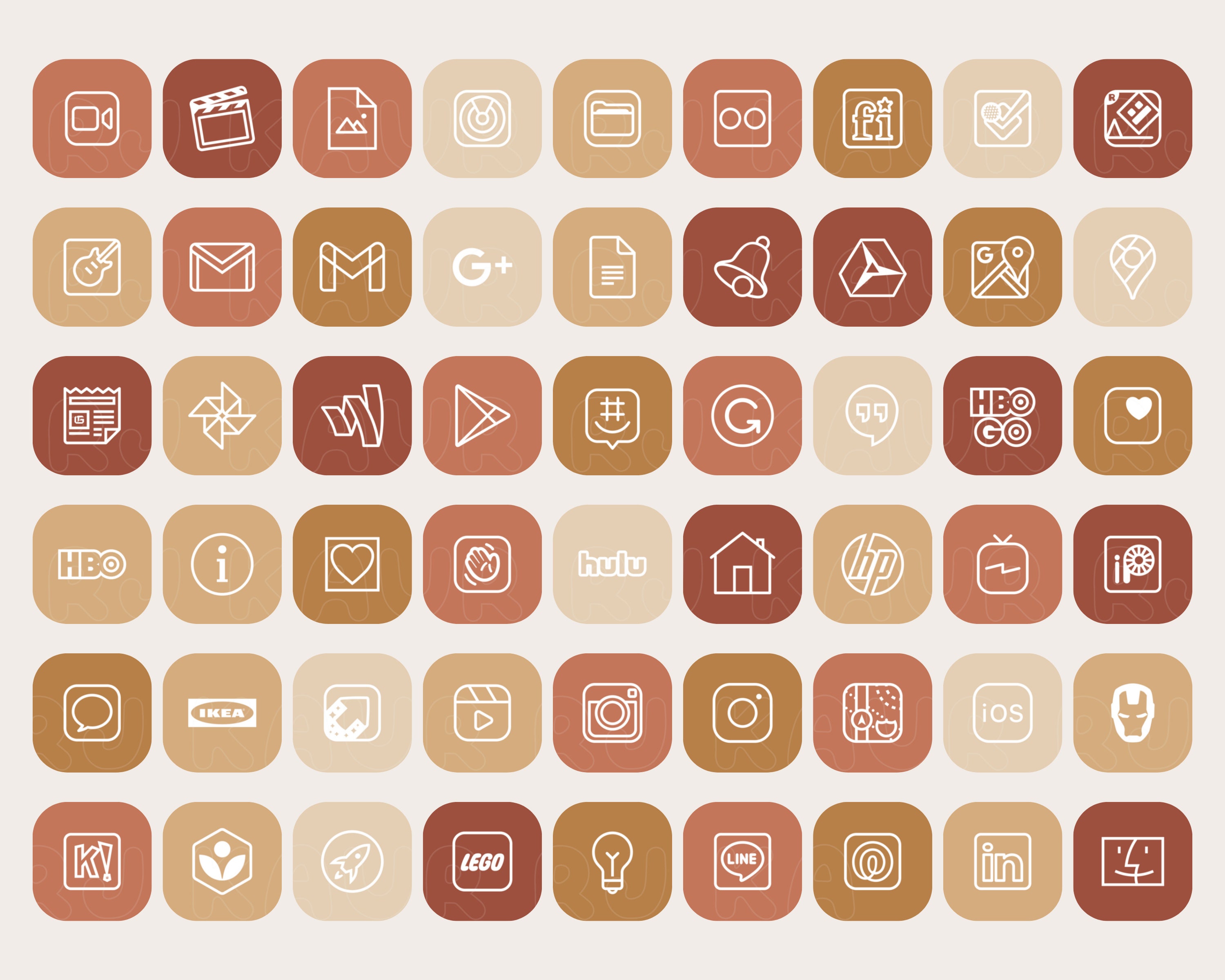 Fall/holiday Themed Ios/android App Icons Ios14 Widget | Etsy