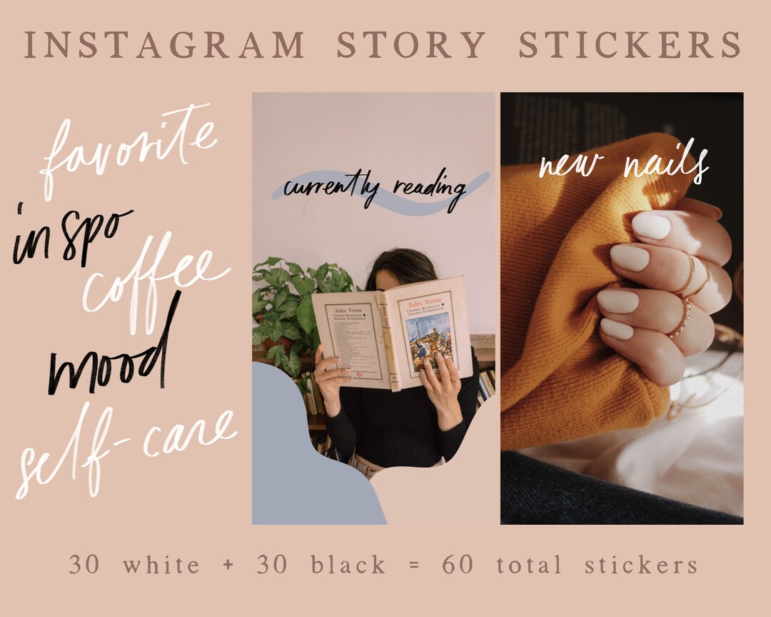 60 Handwritten Instagram Story Stickers | IG Story Stickers | Instagram ...