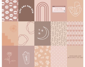 Good Vibes Collage Kit in Pink/black 40 Handmade Images | Etsy