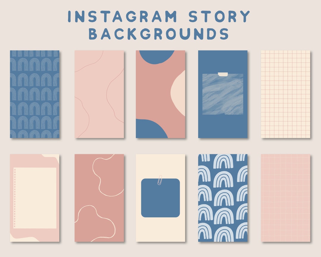 10 Instagram Story Backgrounds, Instagram Templates, Blank Insta ...